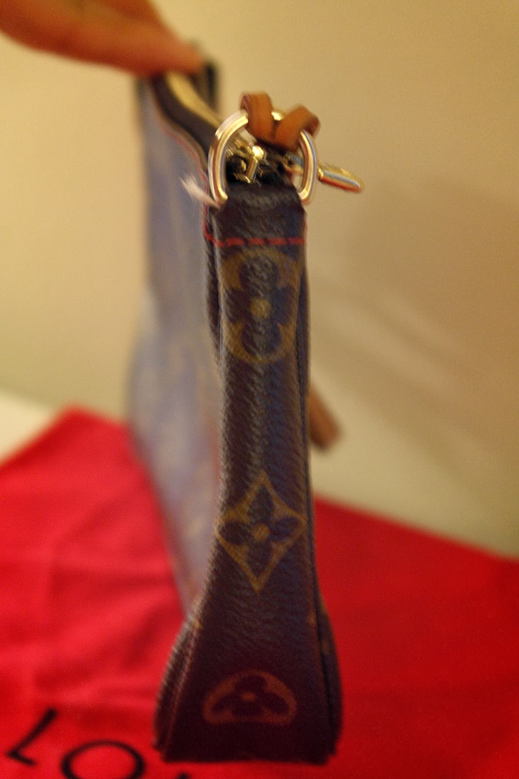 Erin's Loft: LOUIS VUITTON MONOGRAM CHERRY POCHETTE HANDBAG