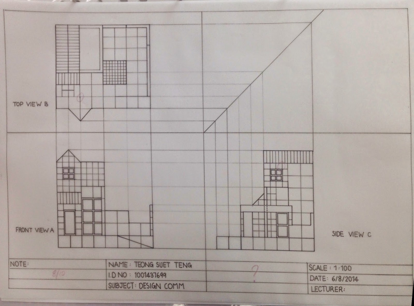 My Architectural Journey : Orthographic Projection