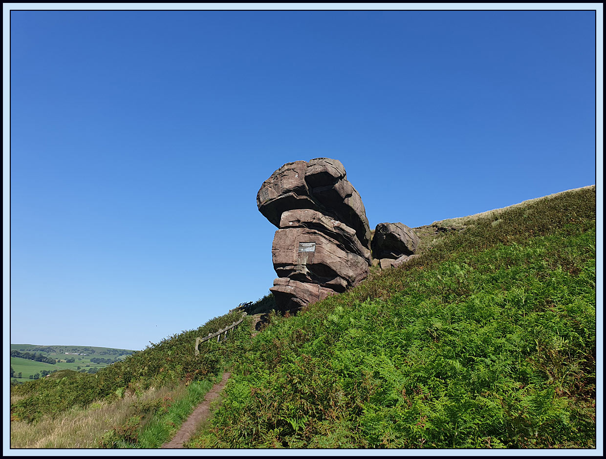 Postcard from Timperley: 31 July 2020 - Hanging Stone and Lud's Church