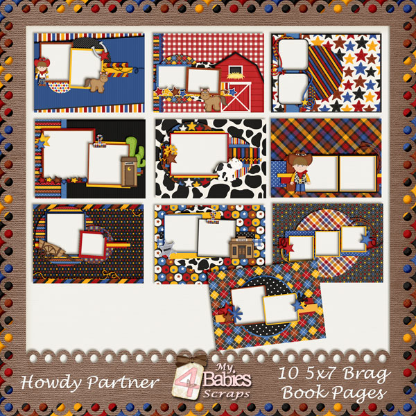 MissHappy's Place: Howdy Partner by 4 My Babies Scraps