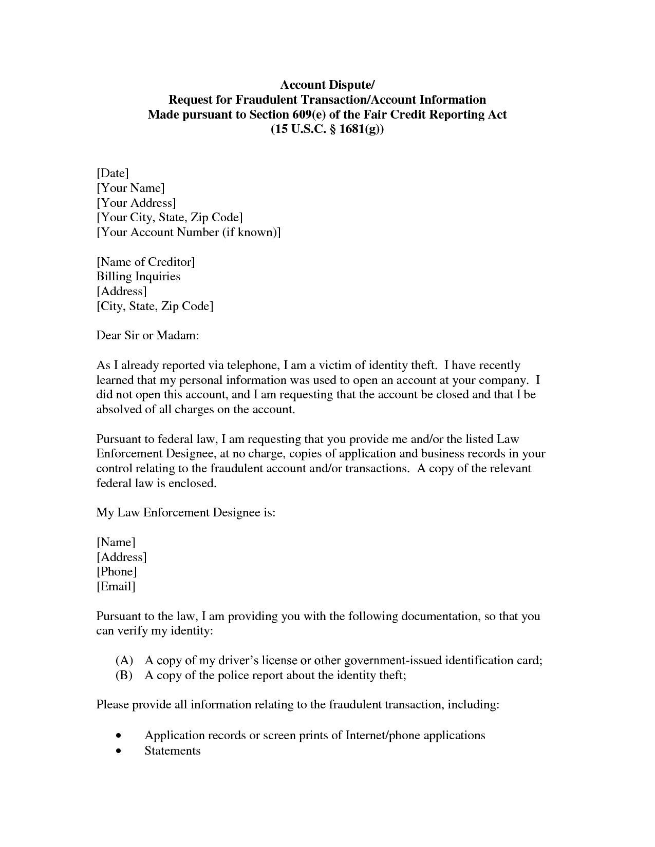 Repossession Dispute Letter Template Resume Letter repossession-dispute-letter-template-resume-letter
