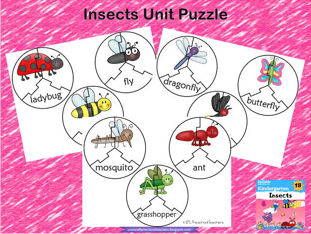 ESL/EFL Preschool Teachers: Insects Unit Games for Teaching ...