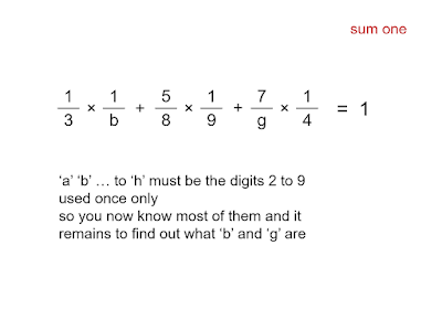 MEDIAN Don Steward mathematics teaching: sum one