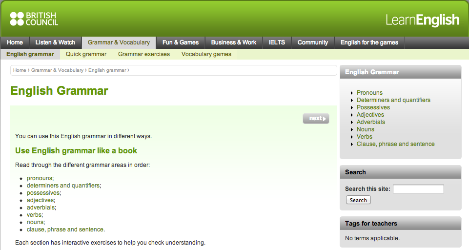 10 Websites to Learn and Practice English Grammar