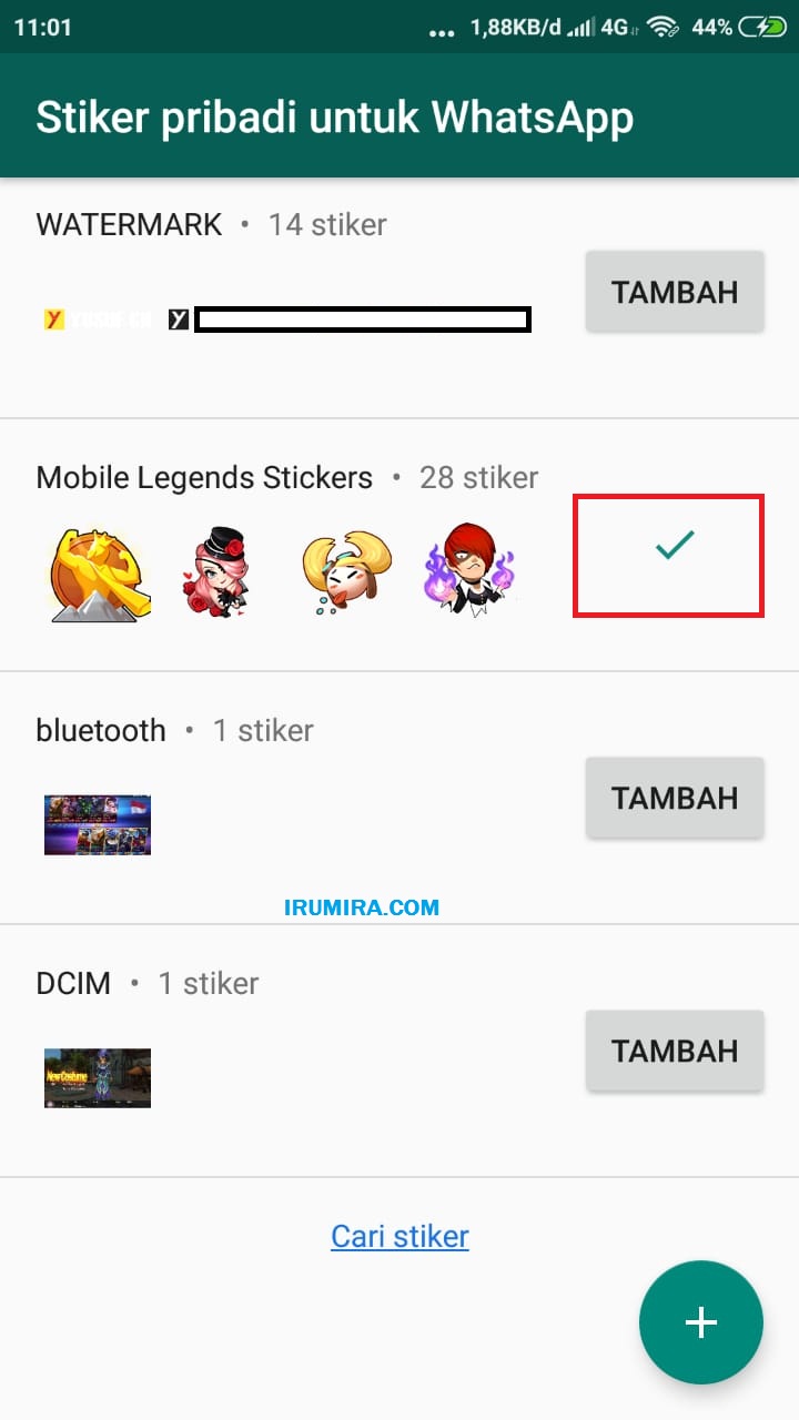 Download Sticker Mobile Legends untuk Whatsapp