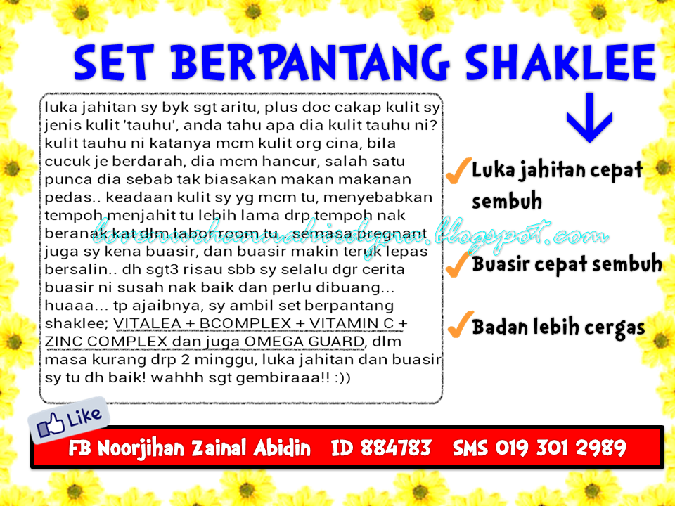 Set Berpantang Shaklee Pilihan Terbaik bagi Ibu & Anak | Little Hannah ...