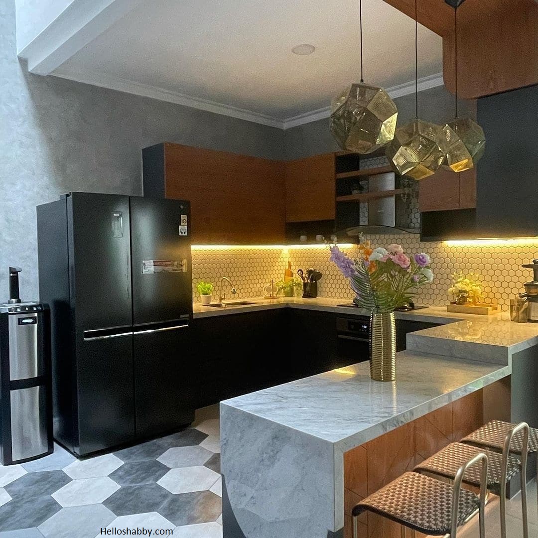 7 Inspirasi Warna Dapur Serba Hitam, Simpel, Keren dan Elegan Banget ...