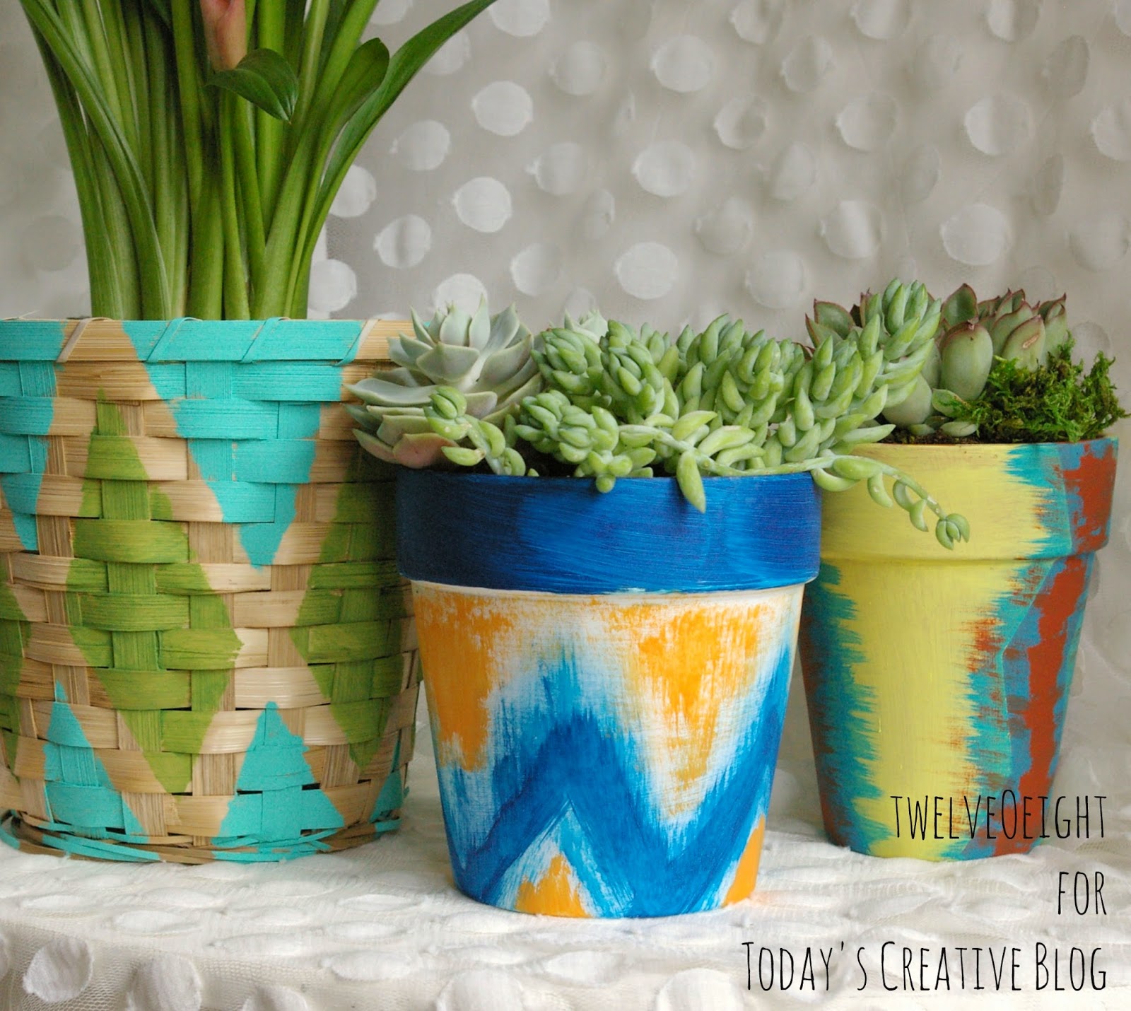 Painted Pots and Baskets | Today's Creative Life