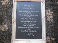 Hilink Calligraphy and Art: Chalkboard Wedding Menus