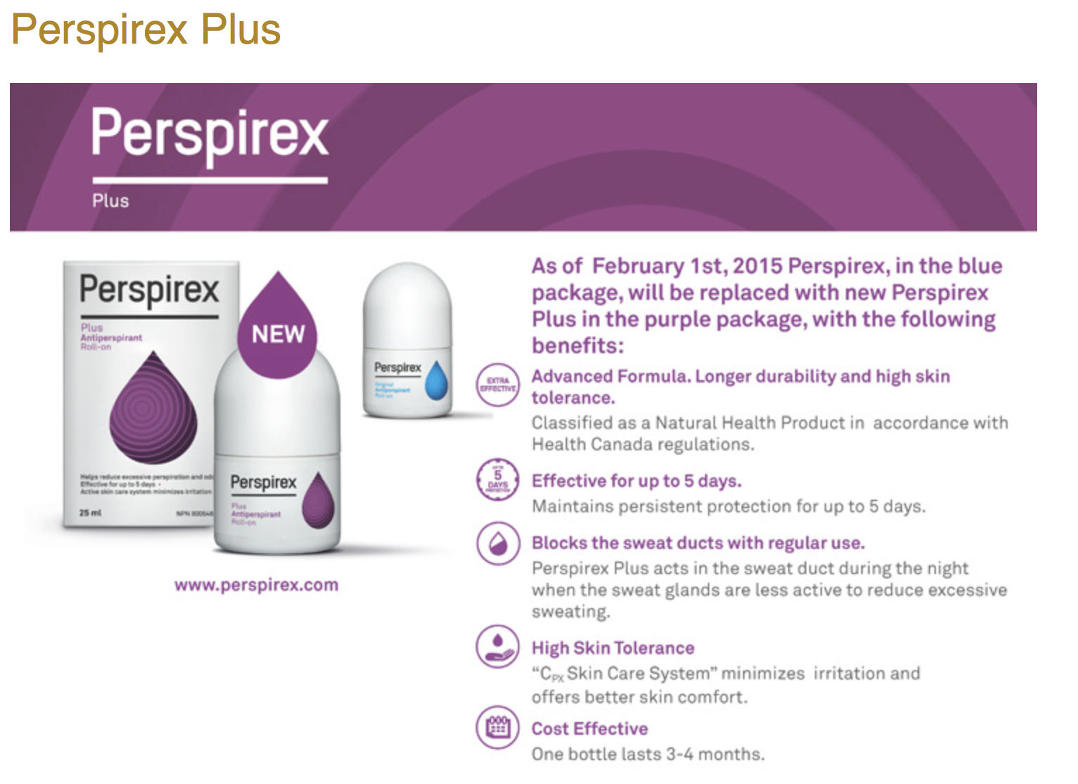Perspirex Plus Review - My Blog Spot