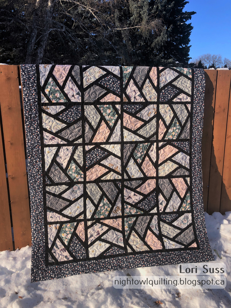 Night Owl Quilting & Dye Works: Sashed Half Hexagon Quilt