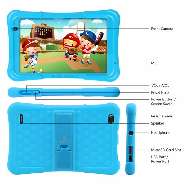 Review Dragon Touch 8 inch Kids HD Tablets