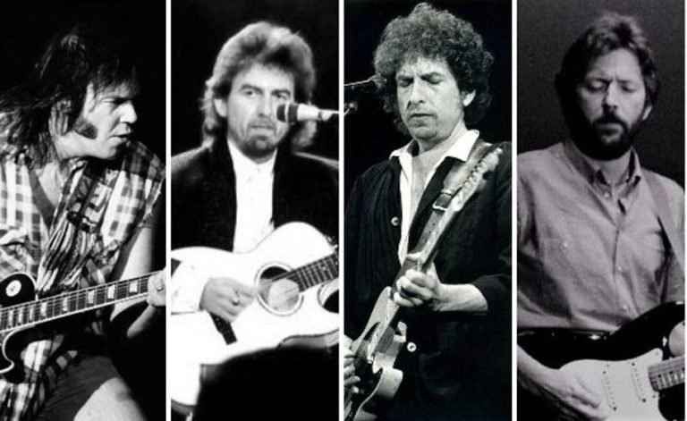 Bob Dylan, Roger McGuinn, Tom Petty, Neil Young, Eric Clapton & George ...