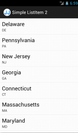 Java Jirawat: Android ListView Tutorial: simple_list_item_2 and ...