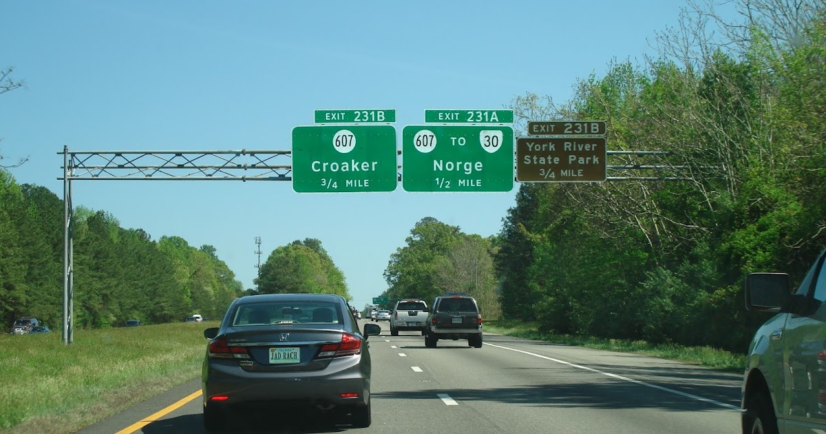 Luke's Signs: Interstate 64 & Route 607 - Williamsburg, VA