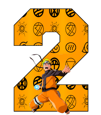 Kits imprimibles gratis : Números para imprimir Naruto