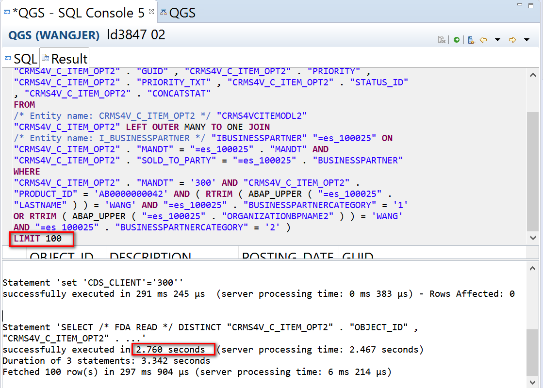 SAP ABAP Central: CDS view performance analysis using PlanViz in HANA ...