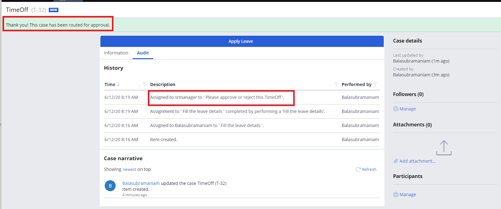 Cascading Approval in Pega- Based on Reporting structure