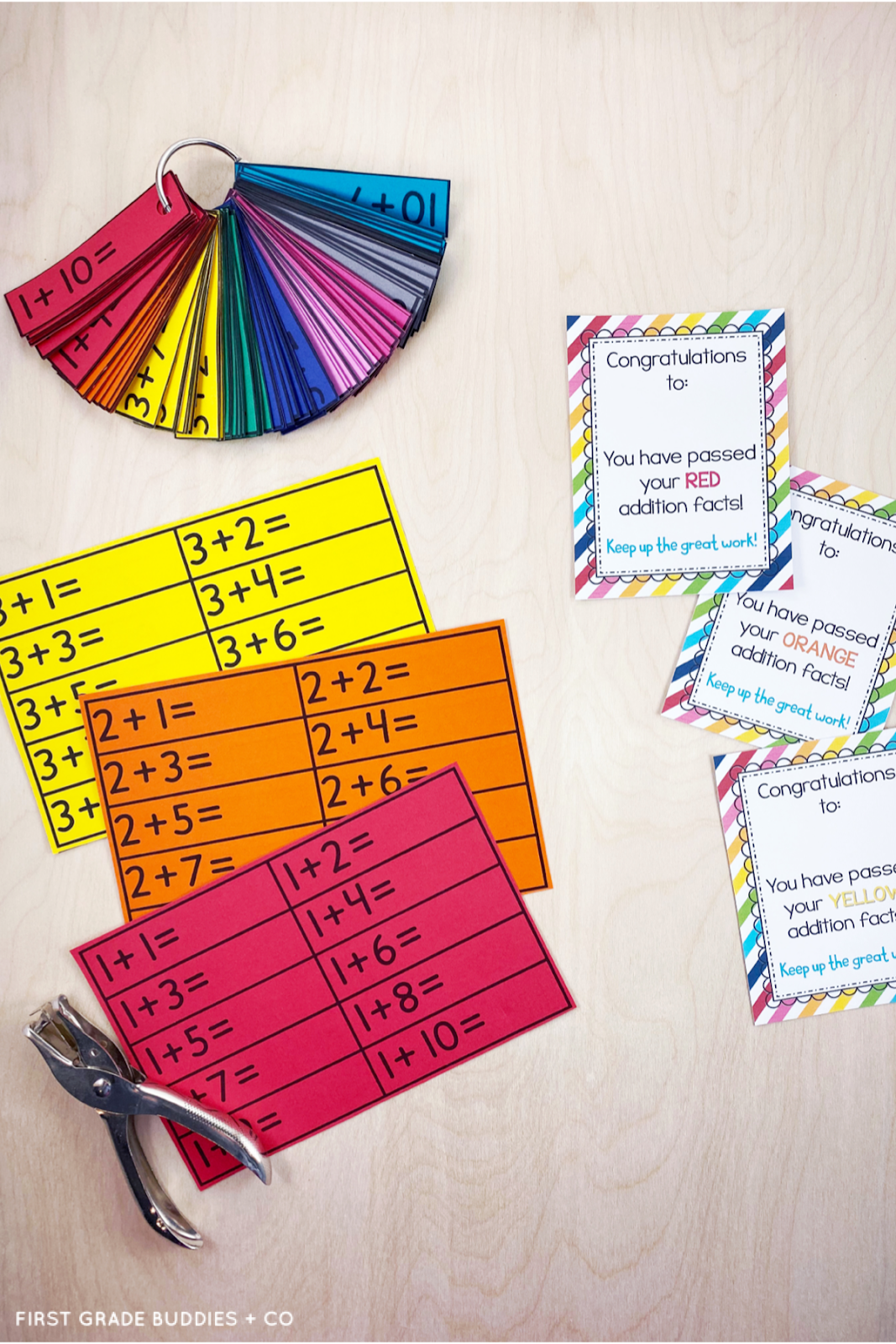 Increase Math Fact Fluency with the Rainbow! | First Grade Buddies