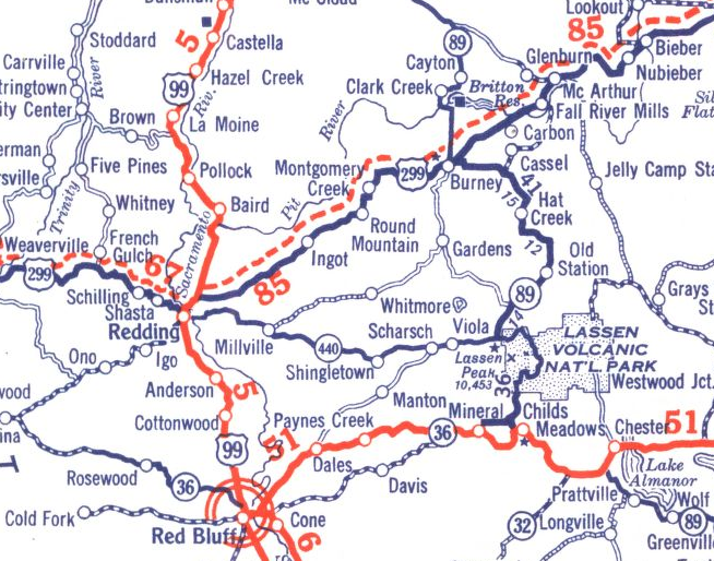 California State Route 44 and California State Route 440