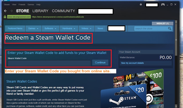 What is Steam Wallet and How to Redeem it. ~ Saga Web Tips