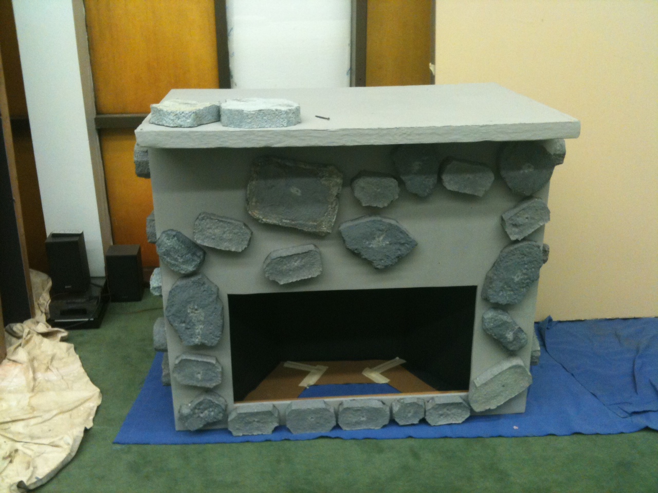Creative Construction: How to make a prop fireplace
