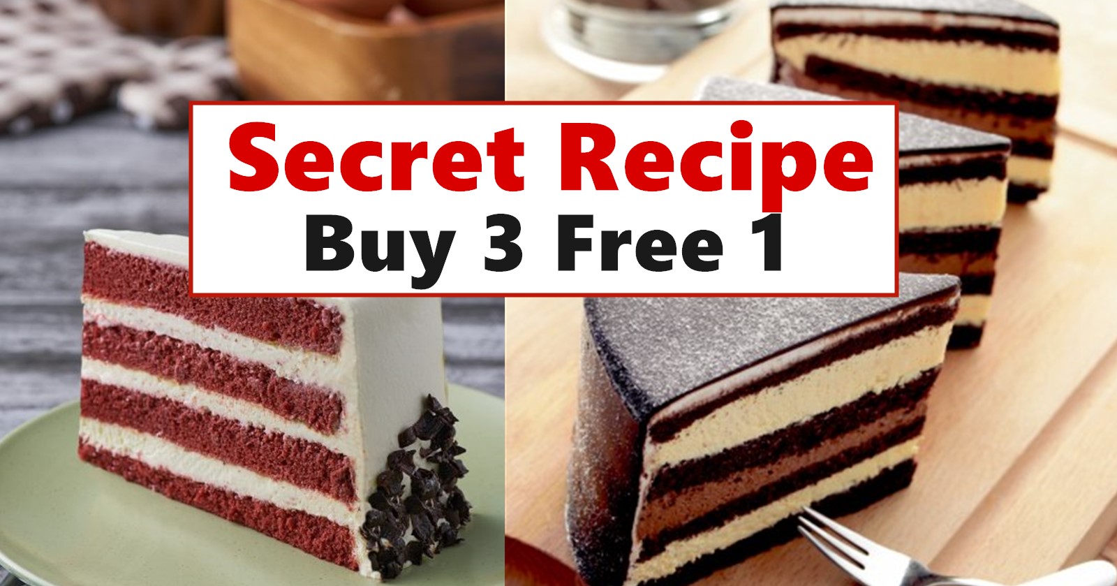 Secret Recipe Buy 3 Free 1