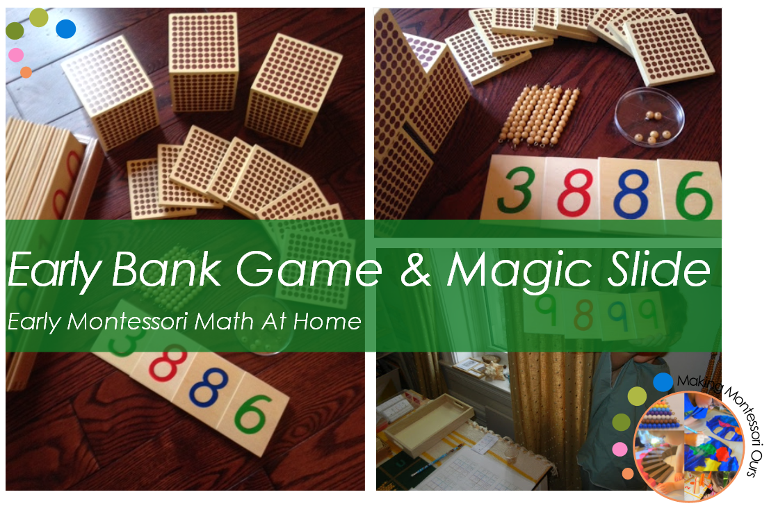 Early Golden Bead Bank Game & The Magic Slide, Montessori Early Math At ...