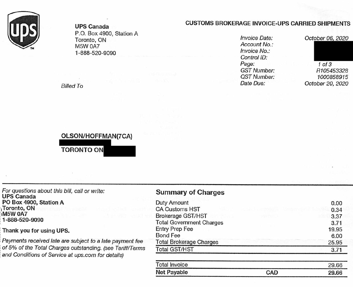What Is A Customs Brokerage Invoice Ups at Jane Mcgary blog