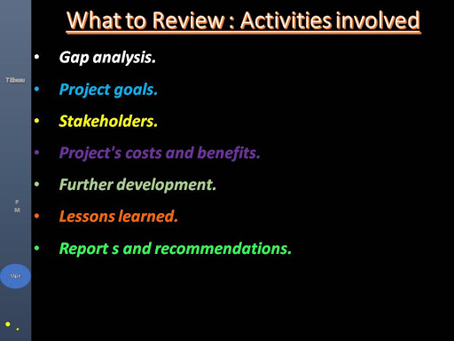 Unit V Post-Project Analysis