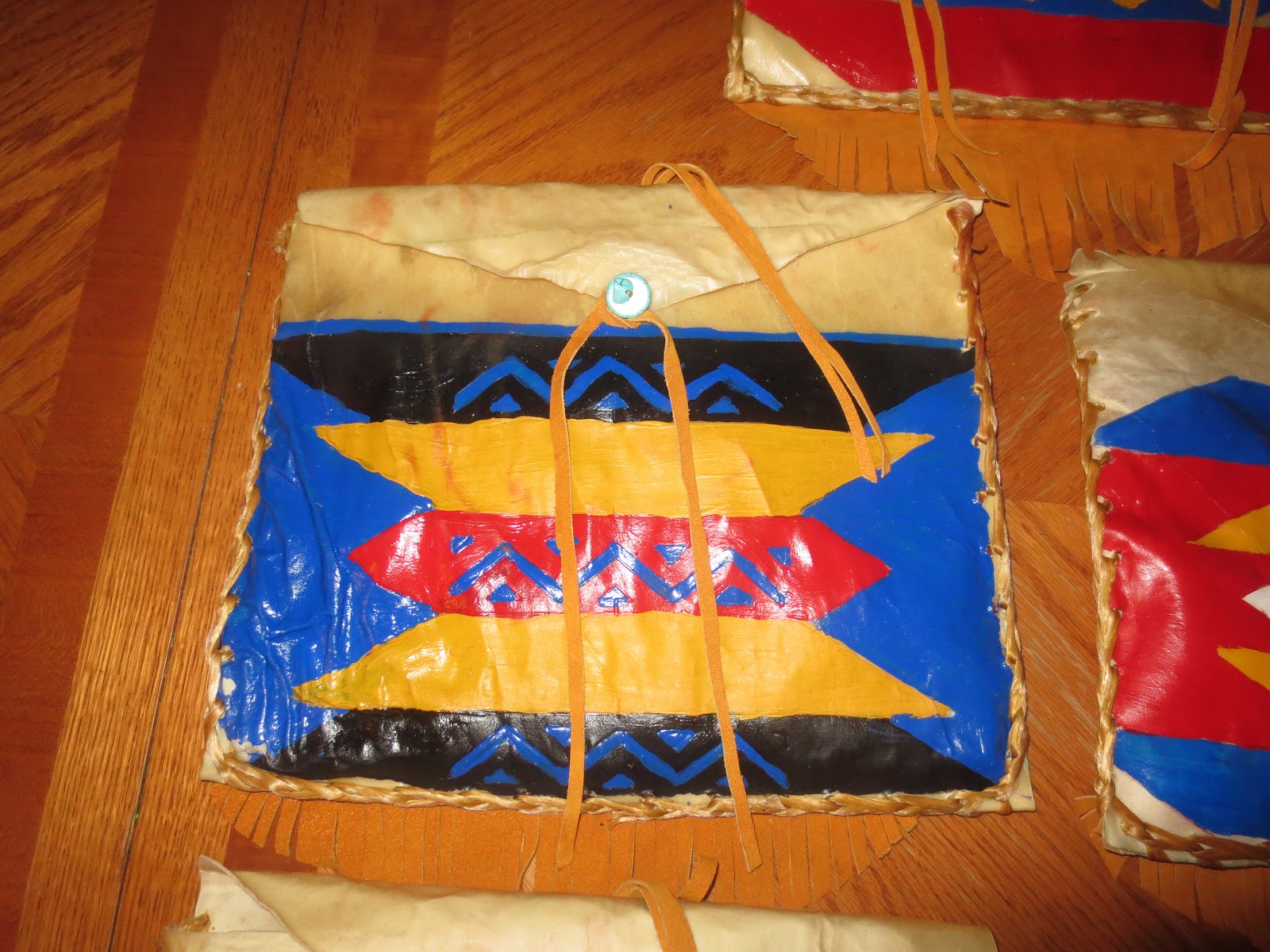 JarrelleeStarQuilts: 2013 Parfleche Bags (Raw Elk Hide)