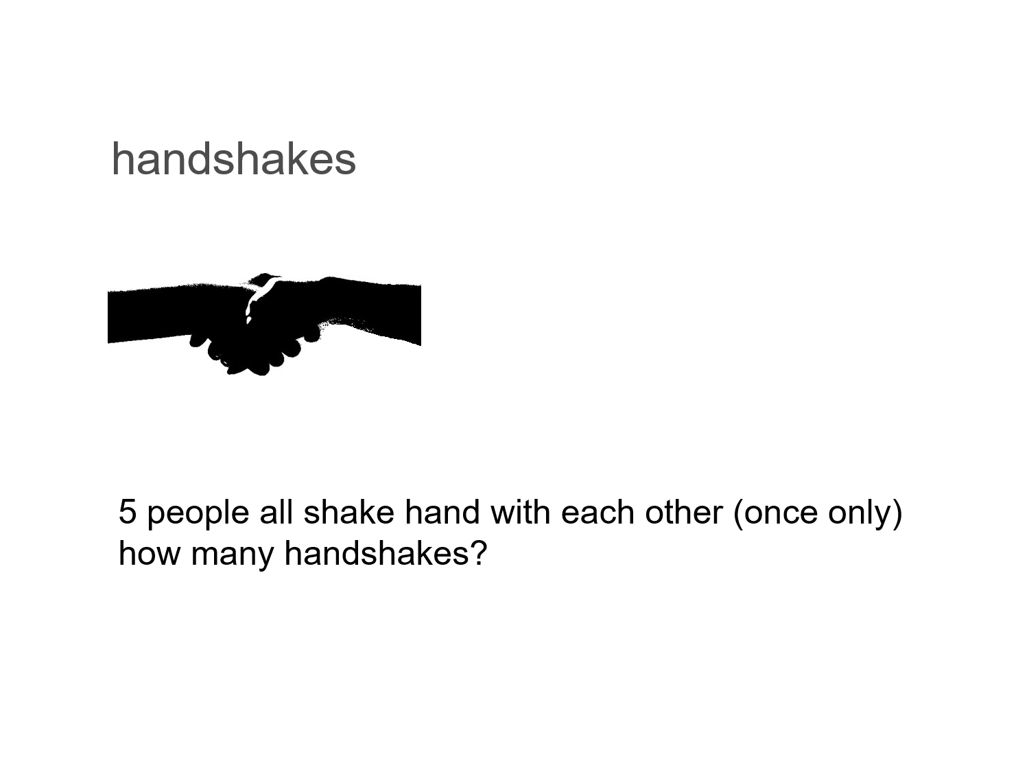 MEDIAN Don Steward mathematics teaching: handshakes