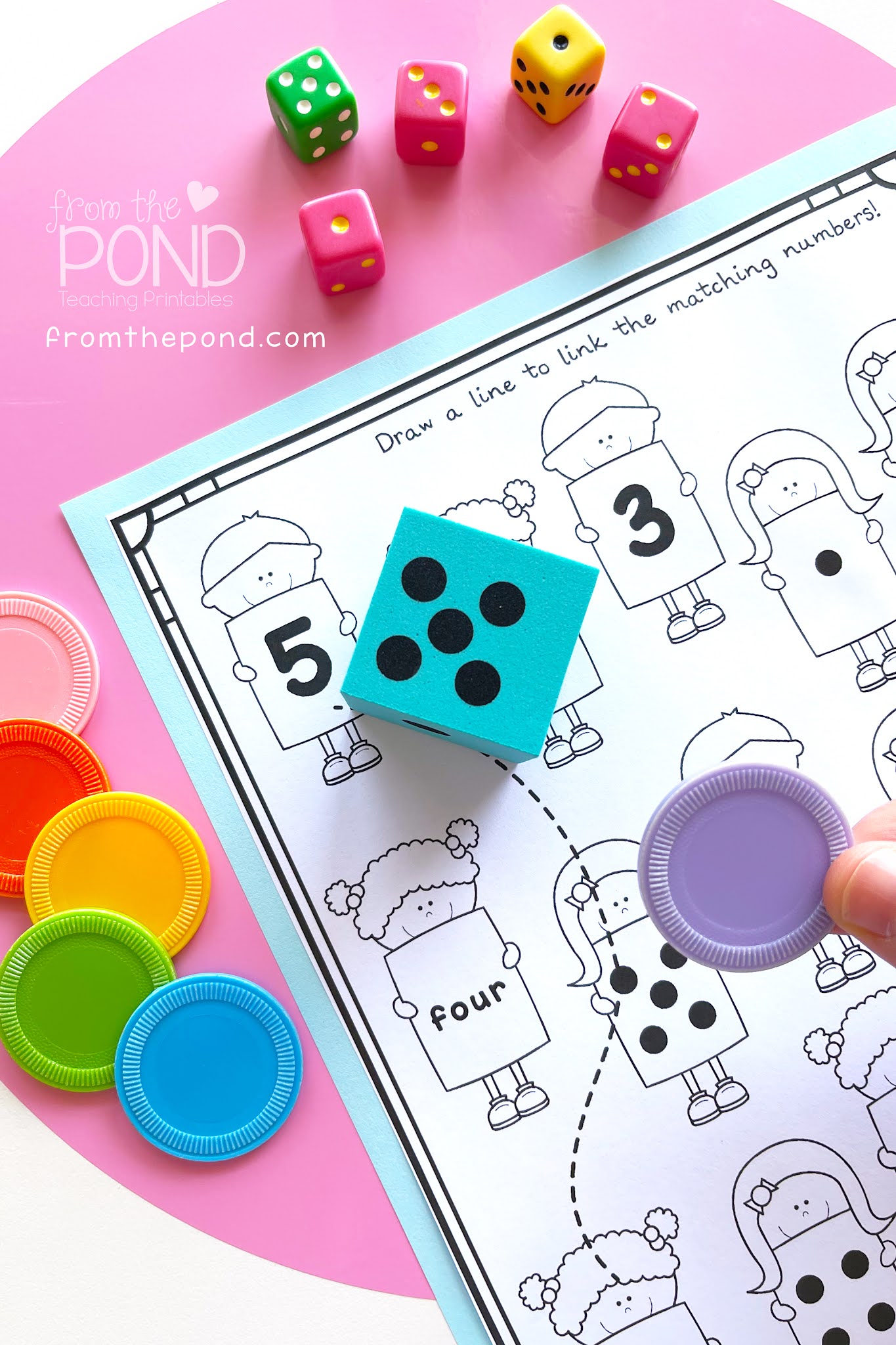 Match Me Math Activities for Numbers 0 to 10 | From the Pond