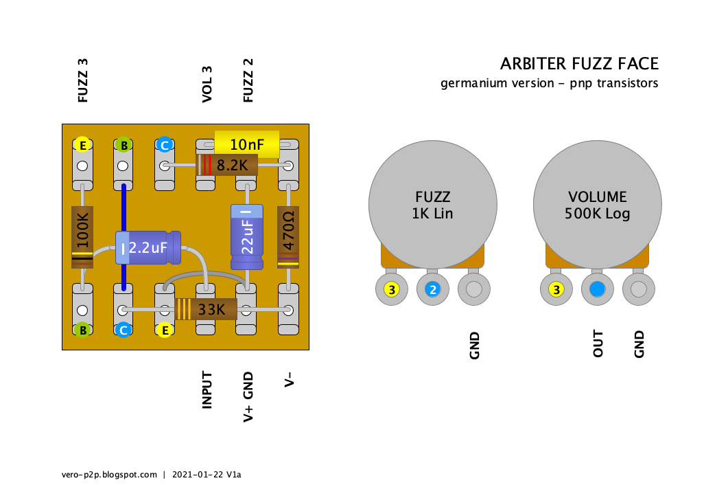 Guitar Effects - Vero - Point to Point - Tag Board Layouts: ARBITER ...