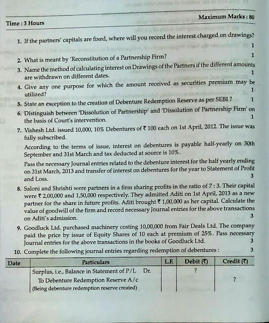 CBSE 12 Sample Paper ACCOUNTANCY cbse-12-sample-paper-accountancy