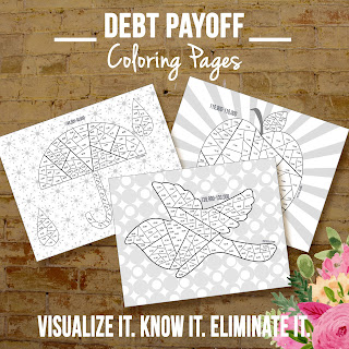 Prettiful Designs: Debt Payoff Coloring Pages - FREE Printable