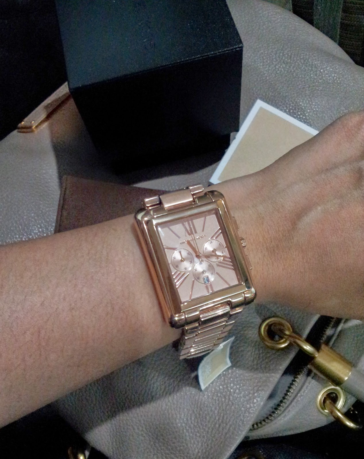PrettyTreasure2u: Michael Kors Bradley Slim Chronograph Rose Gold ...