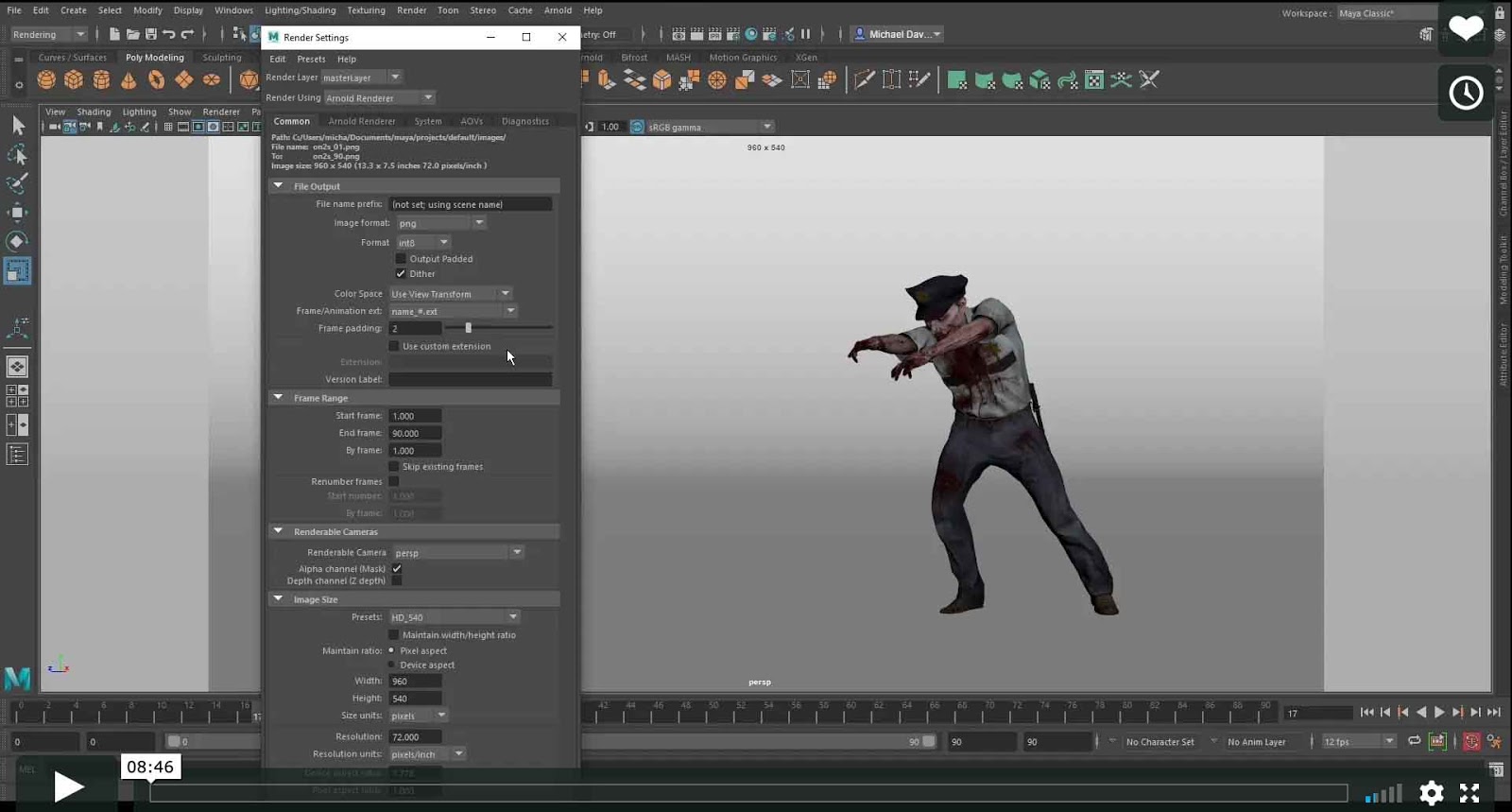 Escape Studios Animation Blog: How to Render Animation "On Twos"