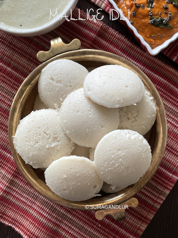 Veggie Platter: A - Z Idli Series ~ M for Mallige Idli