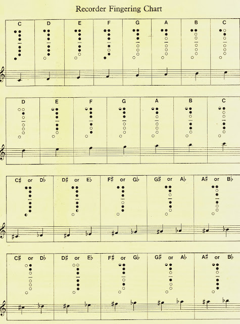 TIRSOMUSIC: Playing and care of the recorder Fingering chart-Tonguing