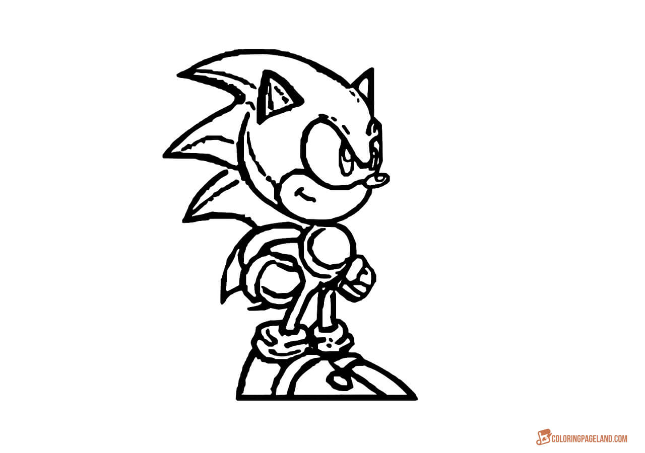 Sonic Coloring Pages 2 - Coloring Pages