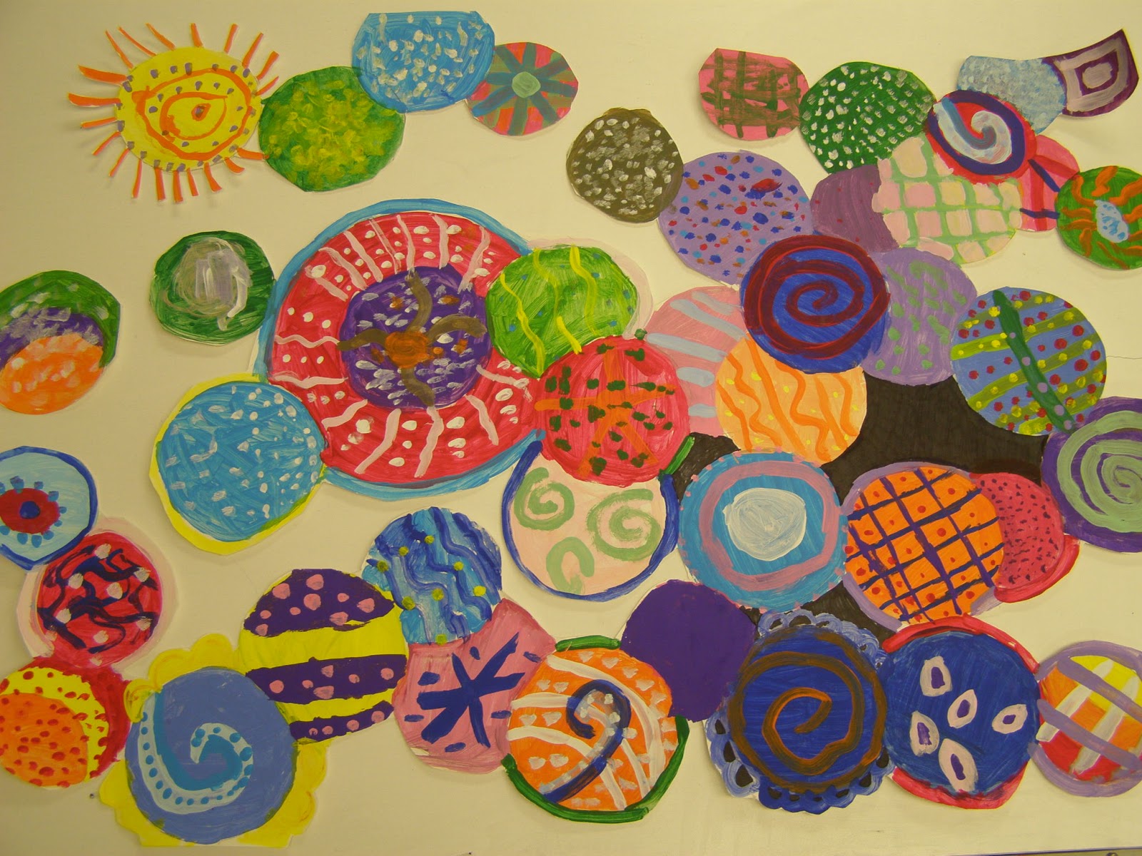 Welcome to Mrs. Peterson's Art Class!: Circle Paintings
