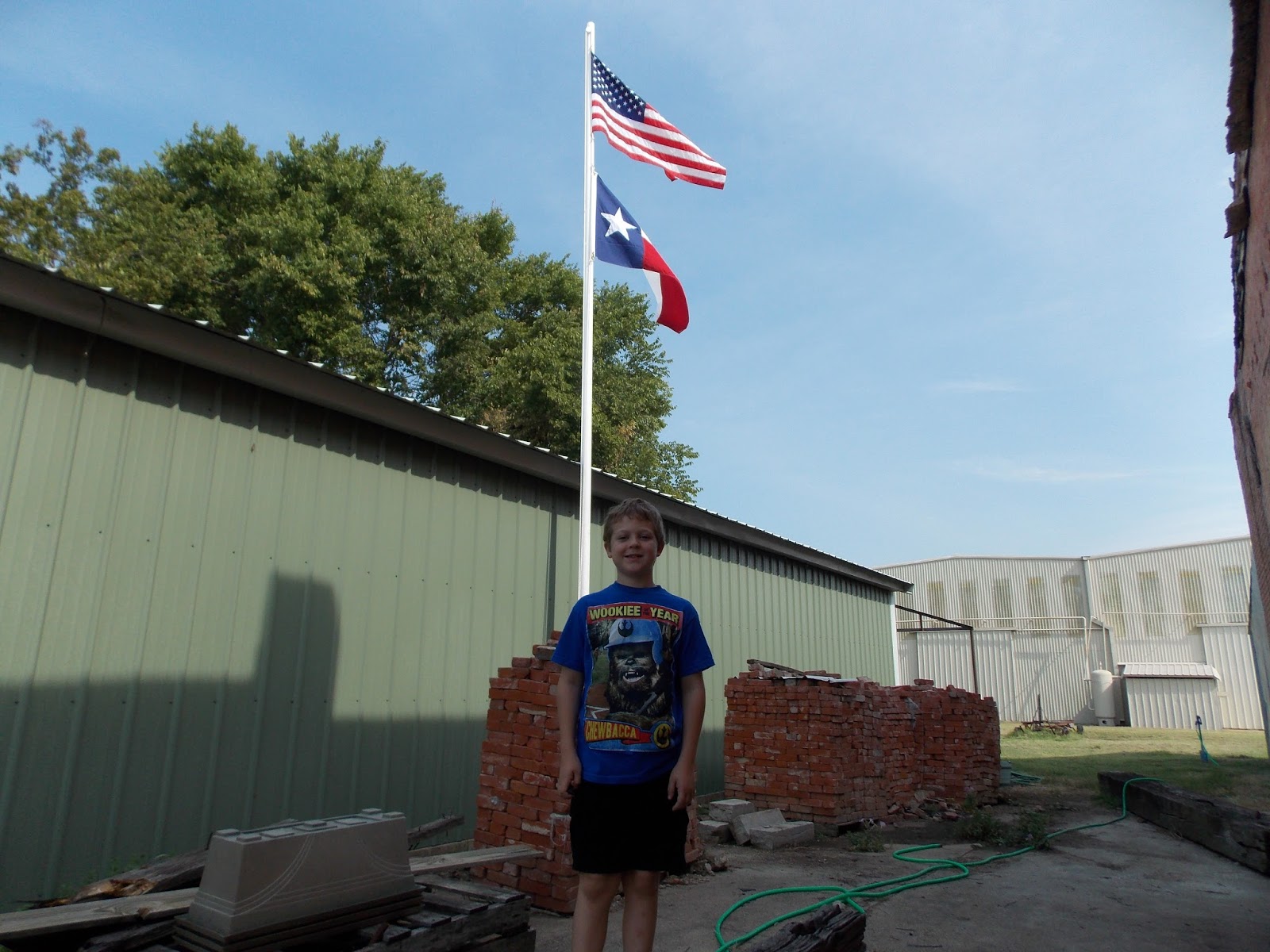 Enloe Museum: Enloe Museum Receives Texas and US Flags