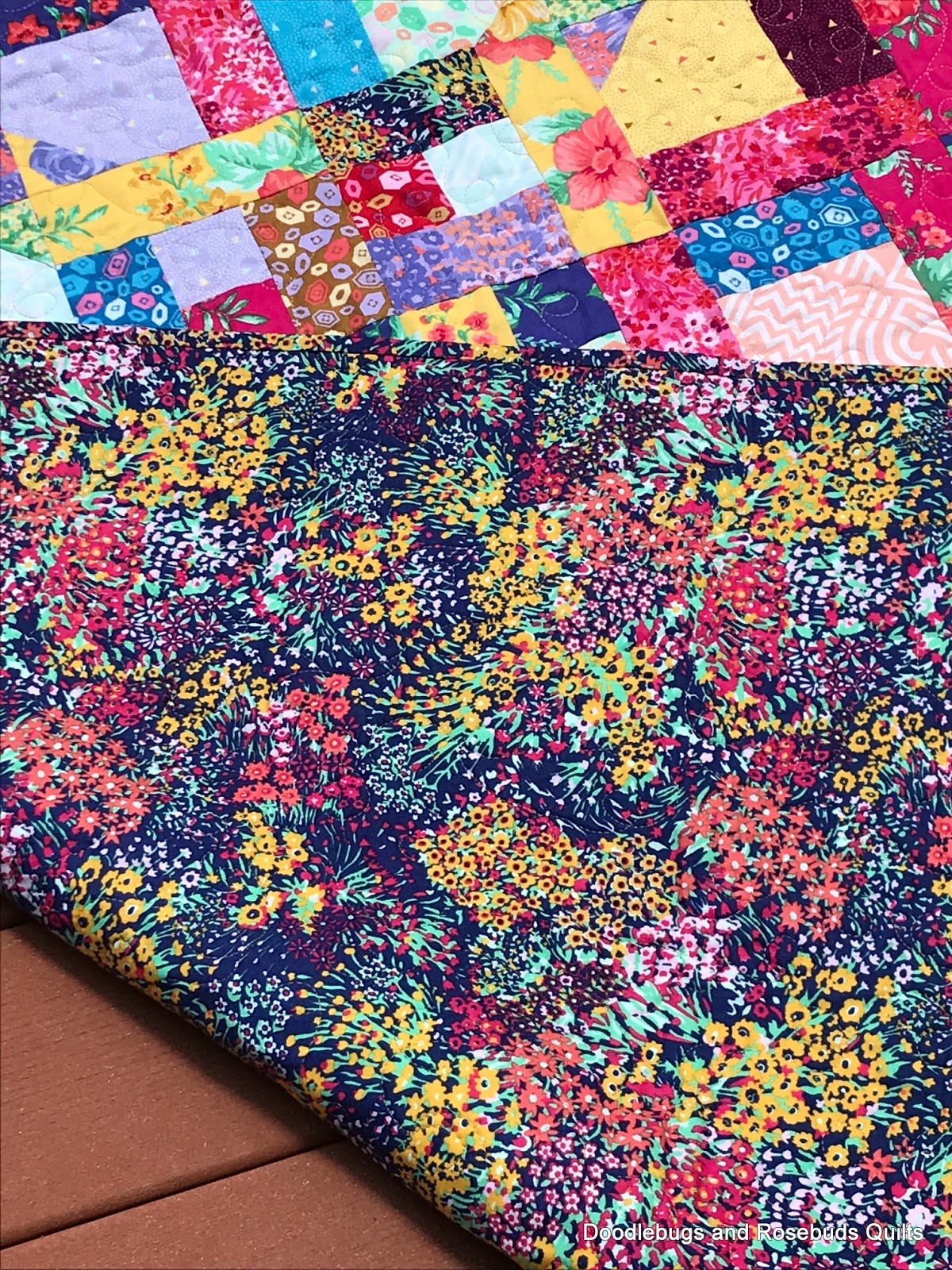 Doodlebugs and Rosebuds Quilts: Graduation Quilt Finished