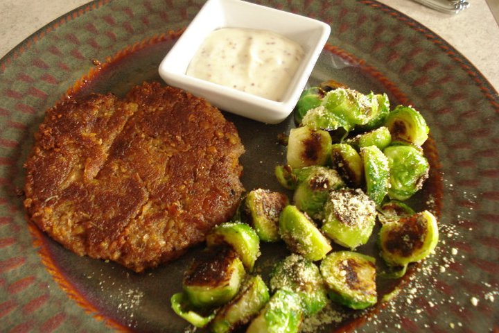 Plant Hungry: Recipe: Chickpea Patties & Agave-Mustard