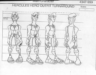 Living Lines Library: Hercules (1997) - Model Sheets & Production Drawings