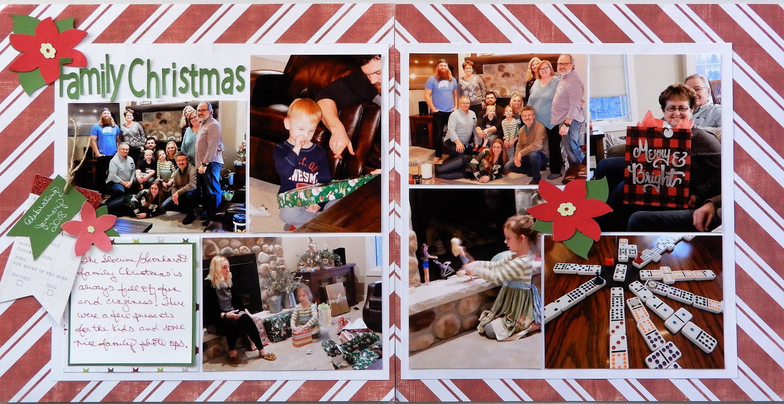 Random Memories: Christmas Past - Two Page Scrapbook Layouts