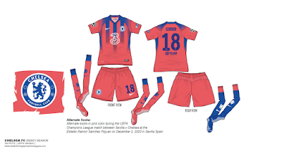 Football teams shirt and kits fan: Chelsea FC 2020/21 Third Kits