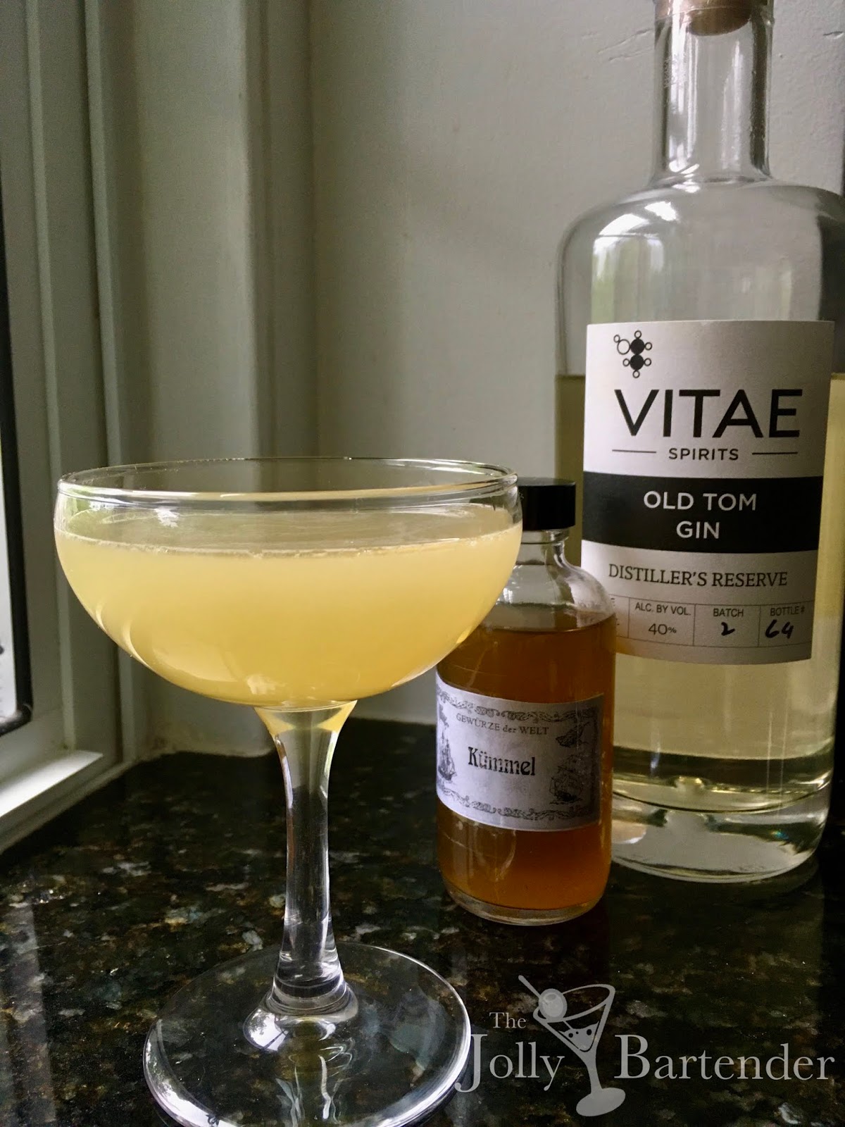 The Jolly Bartender: Silver Bullet (revisited with homemade kummel)