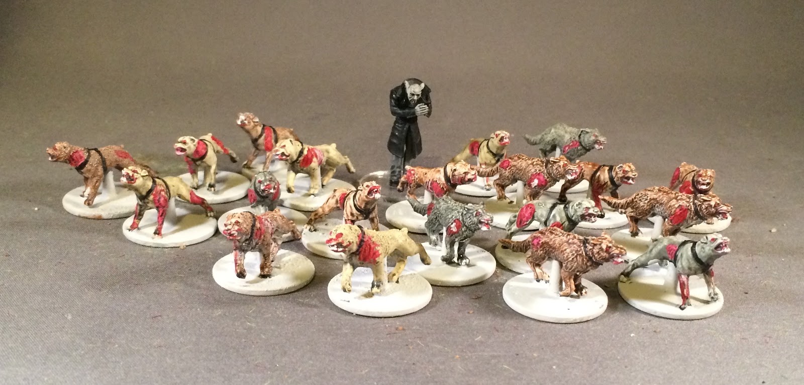 Bob's Miniature Wargaming Blog: 54mm AWi French and Zombie Dogs